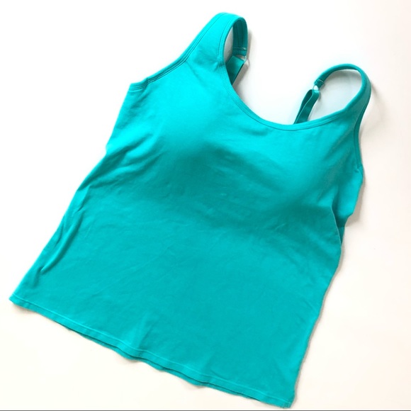 Norm Thompson | Tops | Norm Thompson Camisole With Self Bra Jade ...